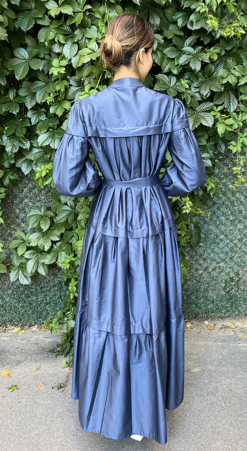 Maq Desing Utas Elbise MAVİ | Studio Nish