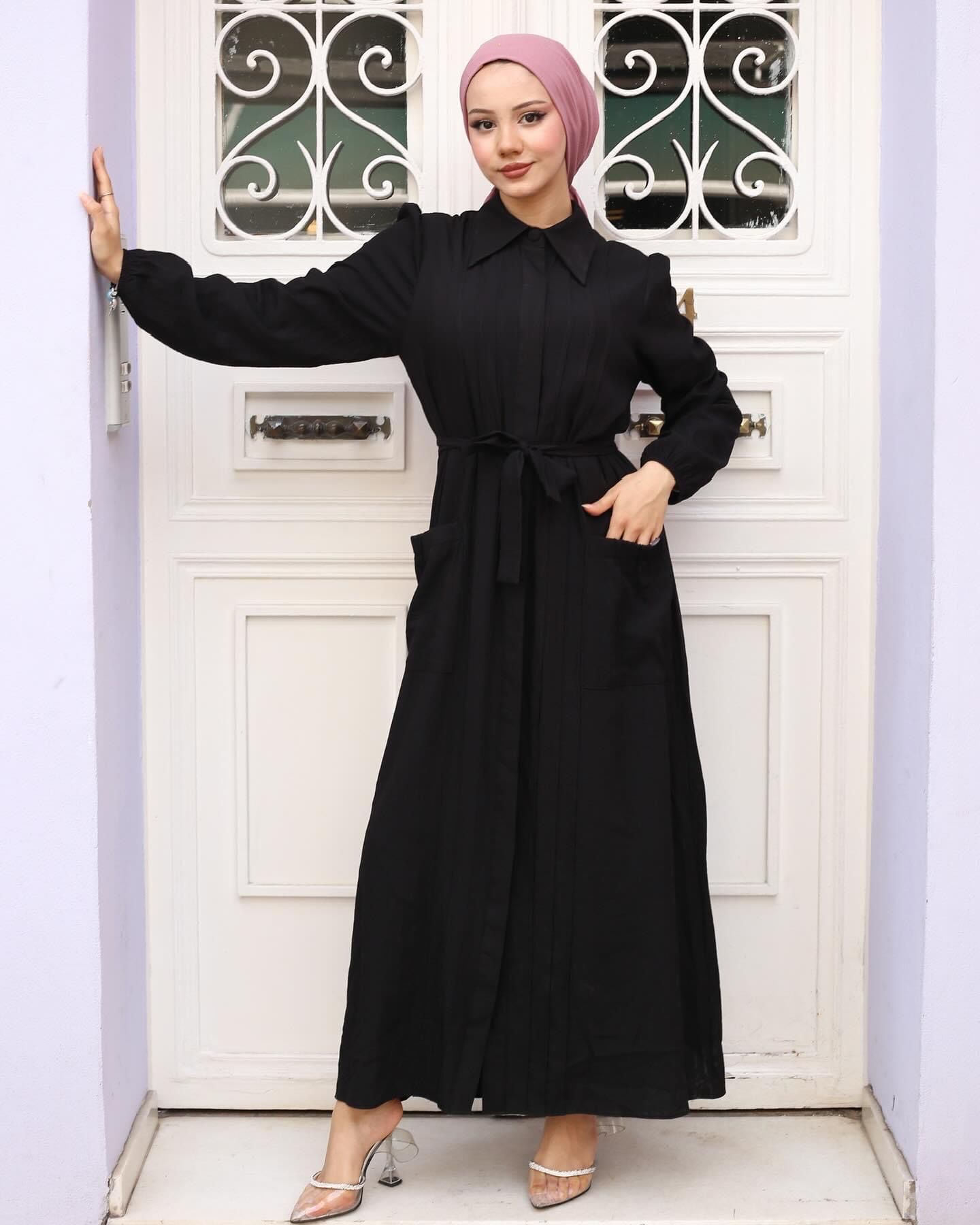 Pieef Riva Elbise SİYAH | Studio Nish